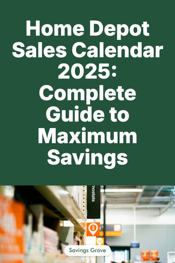 Home Depot Sales Calendar 2025: Complete Guide to Maximum Savings ...